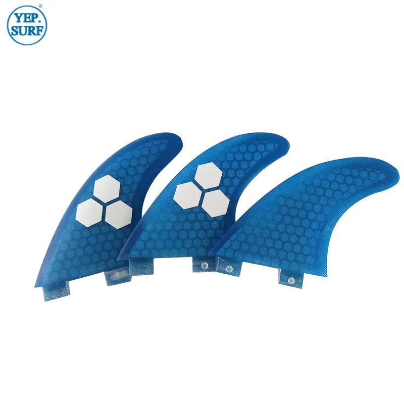 DHgate.com:Honeycomb Surfboard Fins - Blue Double Tabs S Fin (Set of 3 ...