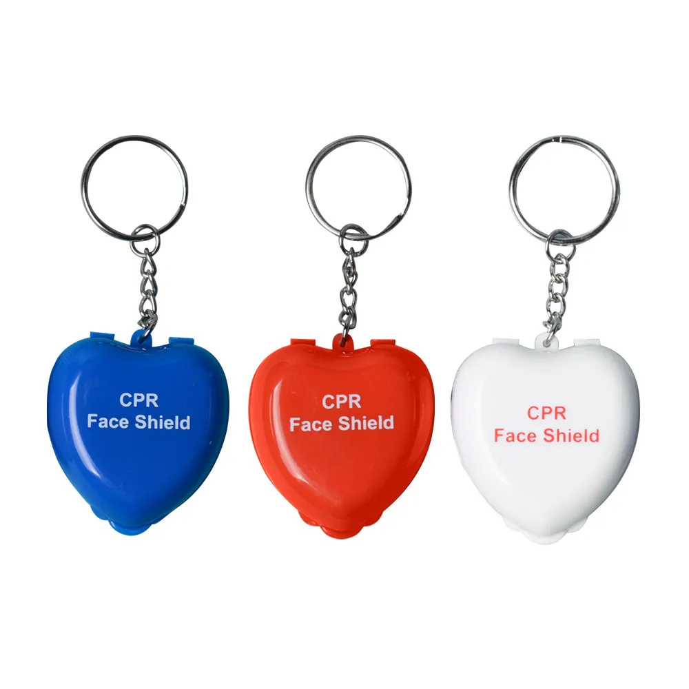 CPR Mask CPR Face Shield For CPR Resuscitator With One Way Keychain Key ...