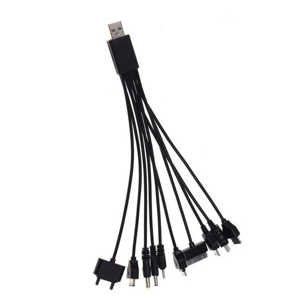 Universal Cell Phone Charger: 10 In 1 Multi Pin USB Cable Adapter For ...