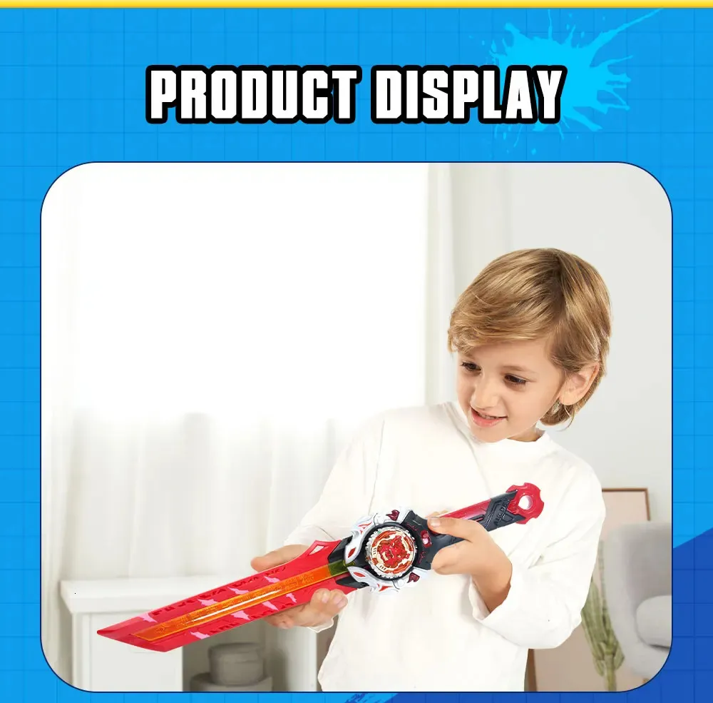 Unlimited Nado 6 Proskill Pack Flame Bear Glowing Rotating Top Sword ...