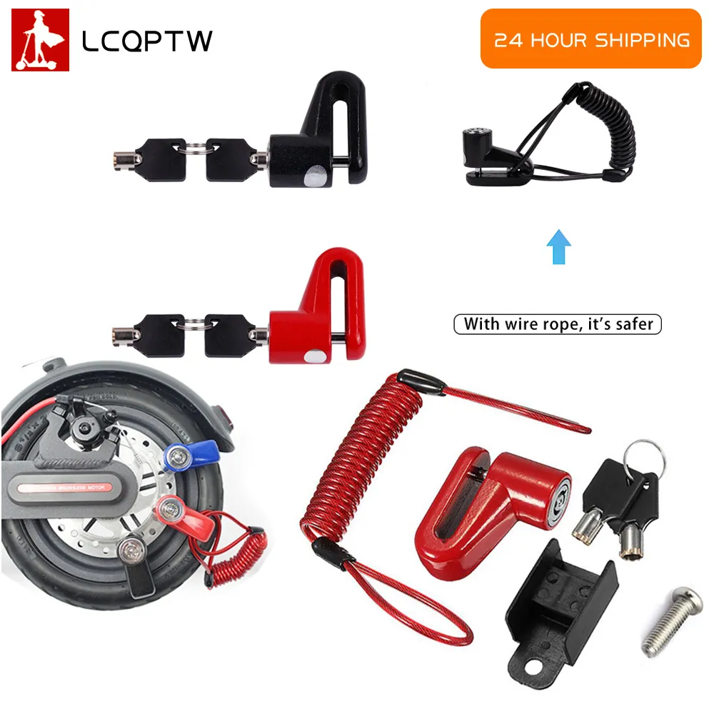 DHgate.com:Electric Scooter Disc Brake Lock with Steel Cable - Anti ...