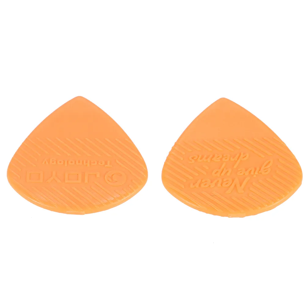 Plastic Triangle Guitar Picks Plectrum Set with 3 Black and 2 Orange ...