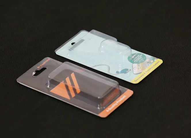 Clear PET/PVC Sliding Card Blister Clamshell Packaging With Card Insert ...
