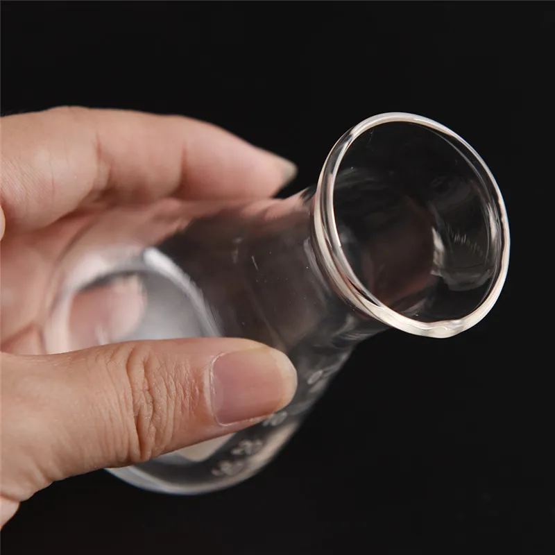 50ml Glass Conical Flask, Lab Chemistry Equipment, Transparent Flask ...