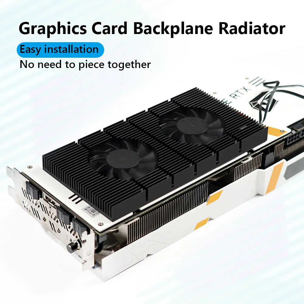 GPU Backplate Radiator Kit Graphics Card Backplane Memory Cooler ...