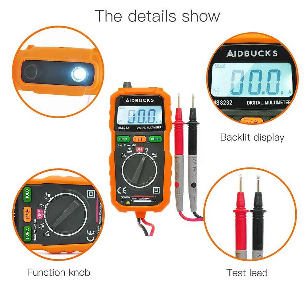 DHgate.com:Digital Multimeter DC/AC Current Voltage Meter Auto Range ...