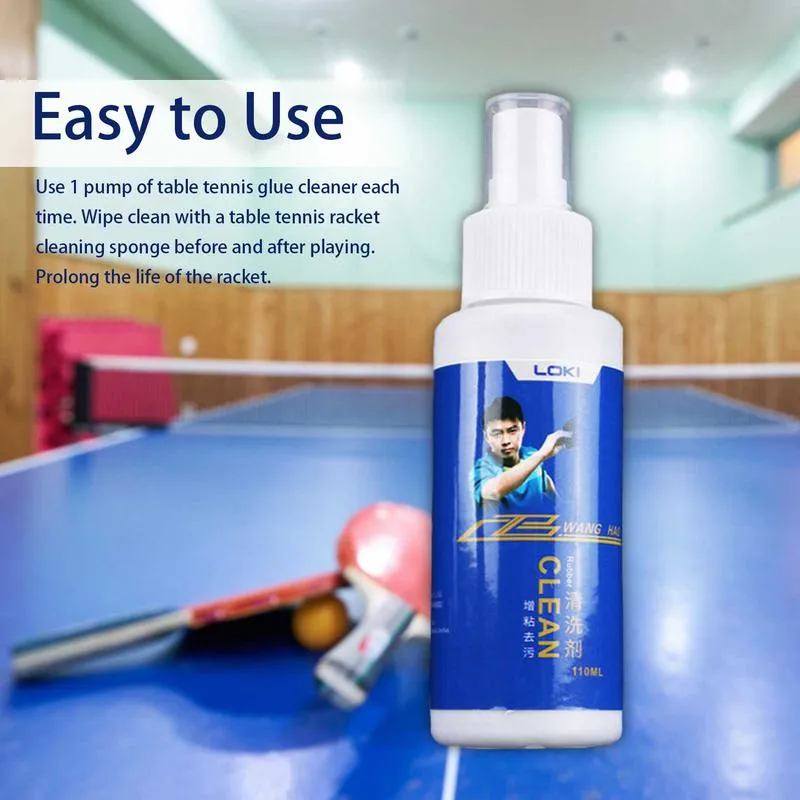 Professional 110ML Ping Pong table tennis paddle cleaner with Rubber ...