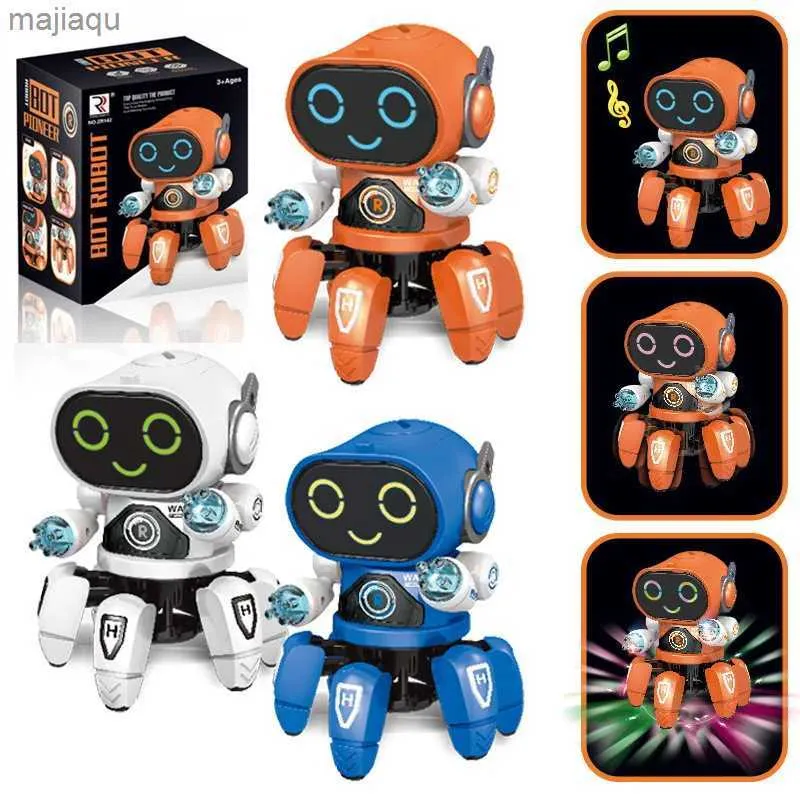 RC Robot Toy: Musical Dancing Robot With 6 Claws, Interactive Electric ...