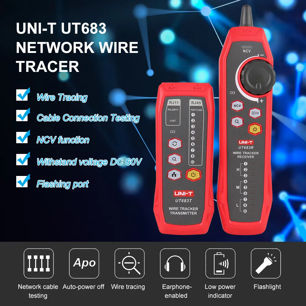 Electric Wire Finder & Network Cable Line Tester Kit - Premium Quality ...