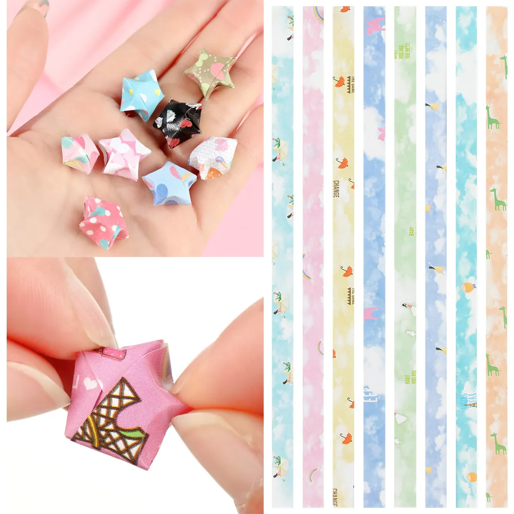 Origami Stars Paper 1080 Sheets Origami Star Paper - 16 Color DIY Lucky ...