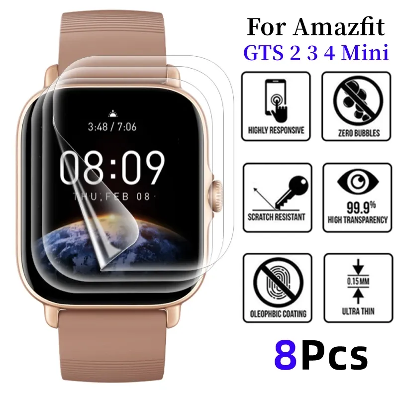 Amazfit GTS Screen Protector - Soft Hydrogel Film, Anti-Scratch for GTS ...