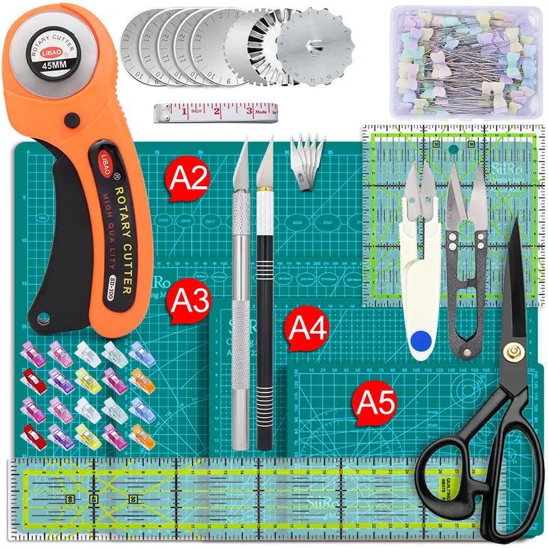 Premium Rotary Cutter Kit: Fabric Cutting, Patchwork & Sewing - Shop ...