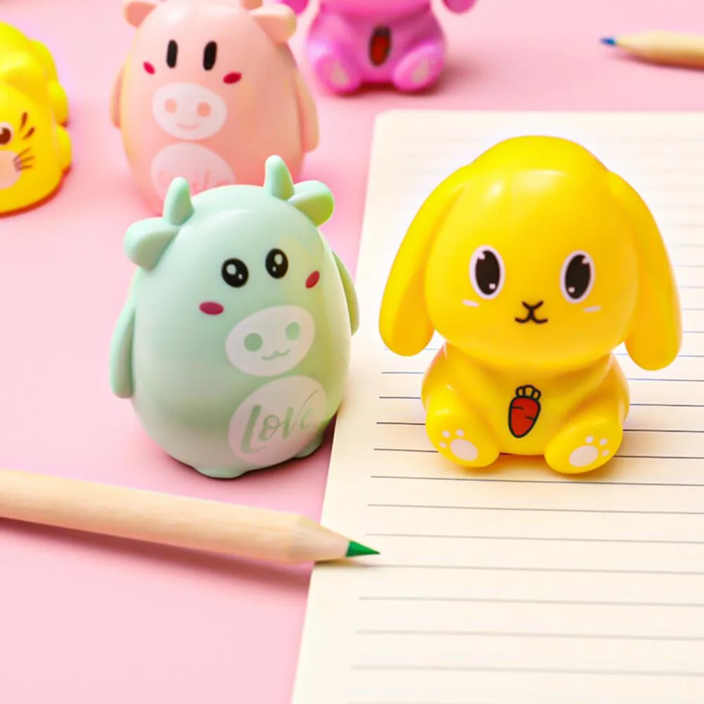 Cute Animal Pencil Sharpener - ABS Safety, Effortless Sharpening, Fun ...