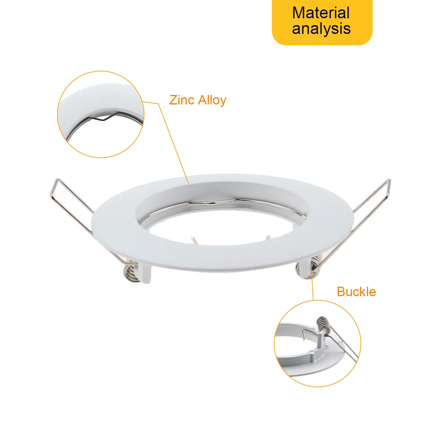 DHgate.com:2x GU10 MR16 Adjustable Downlight Holders - Recessed ...