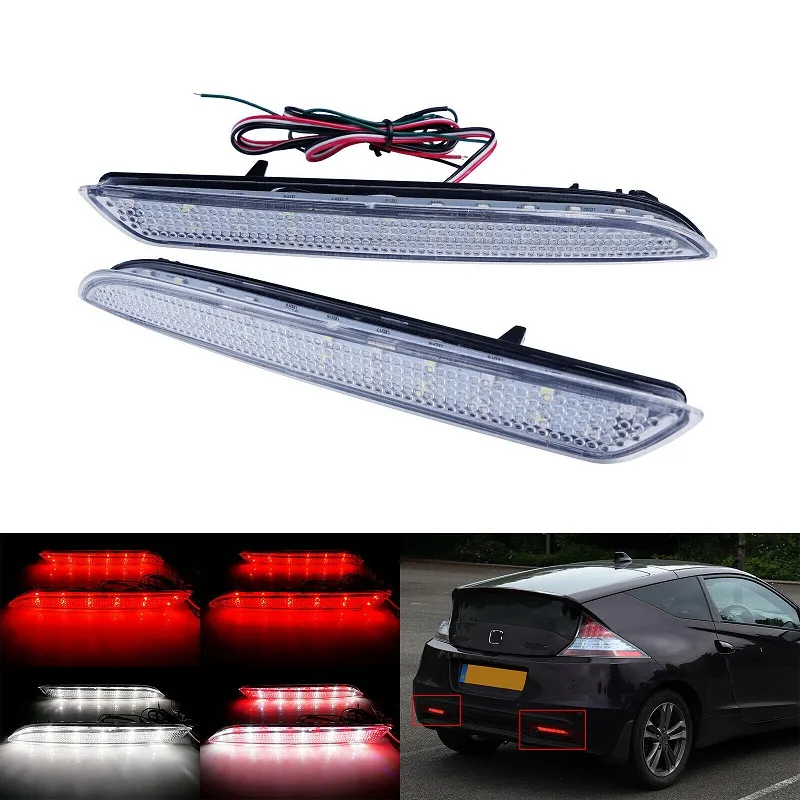 DHgate.com:2X Red LED Lens Bumper Reflector Tail Brake Lights for Honda ...
