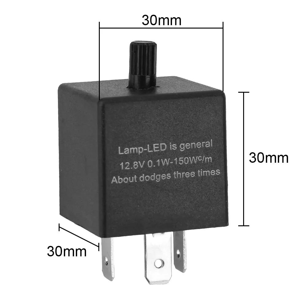 Motorcycle 3 Pin 12V Relay for Turn Signal Lights - LED Flasher ...