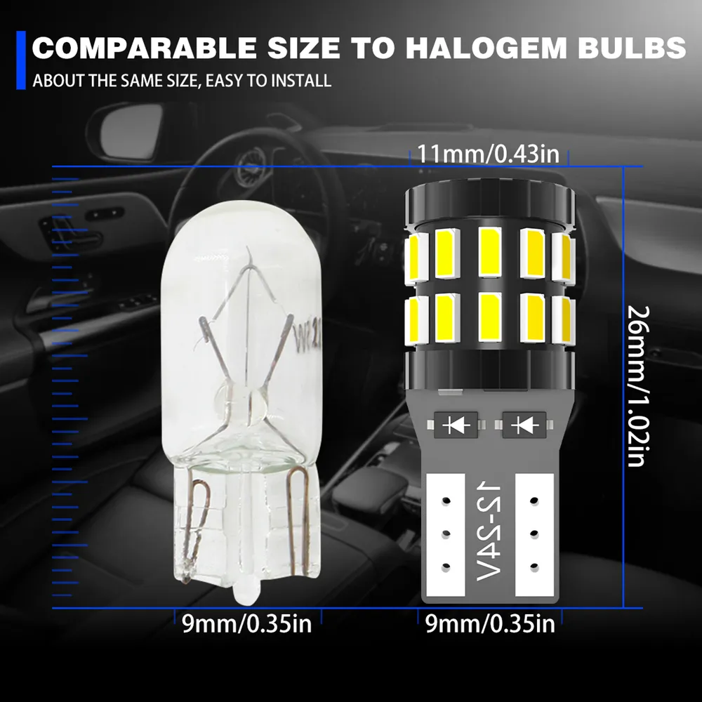 DHgate.com:Brilliant Canbus W5W T10 LED Interior Light Bulbs (10-Pack ...