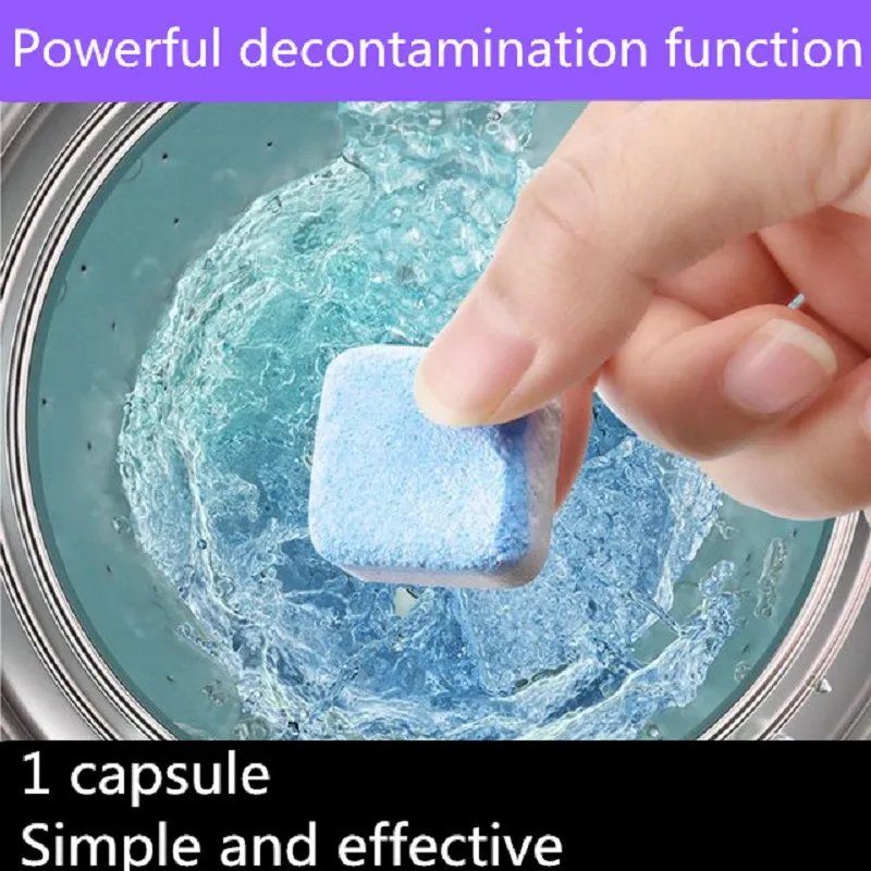 3-Tab Washing Machine Cleaner Tablets: Deep Cleaning, Descaling ...