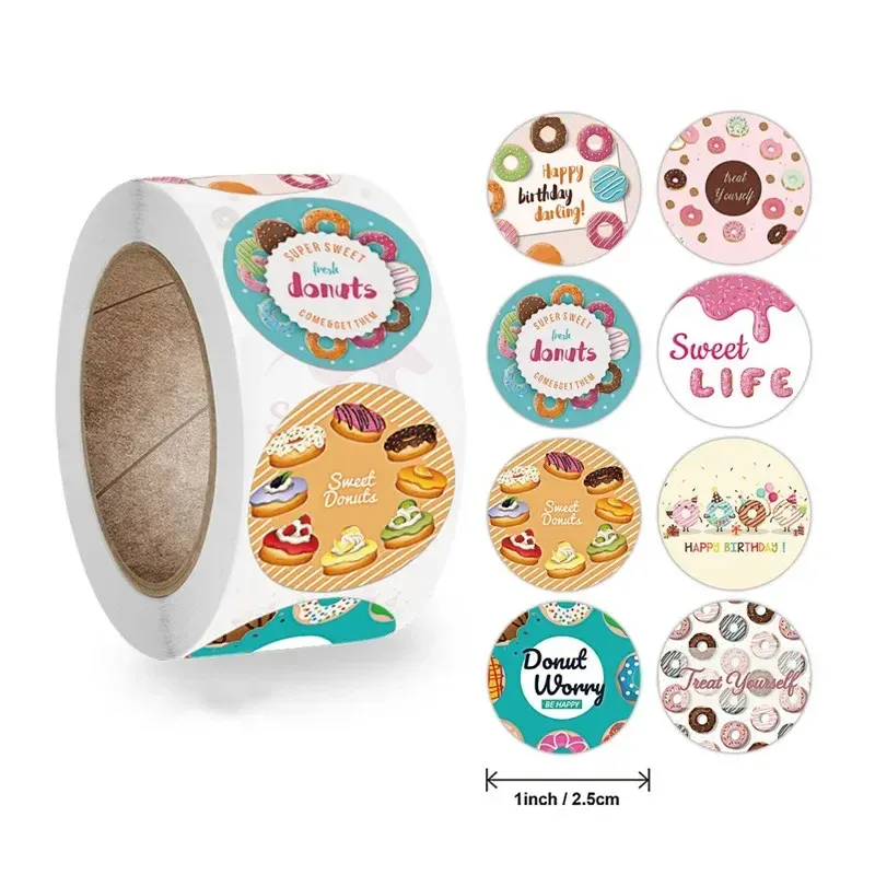DHgate.com:Bakery Stickers, 100-500 Pcs Cute 1-Inch Birthday Party ...