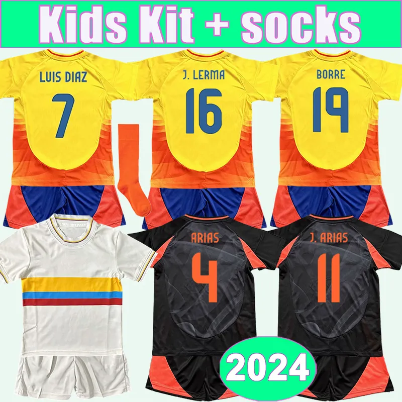 Colombia National Team Jersey Kids Kit | Home/Away Football Shirts LUIS ...