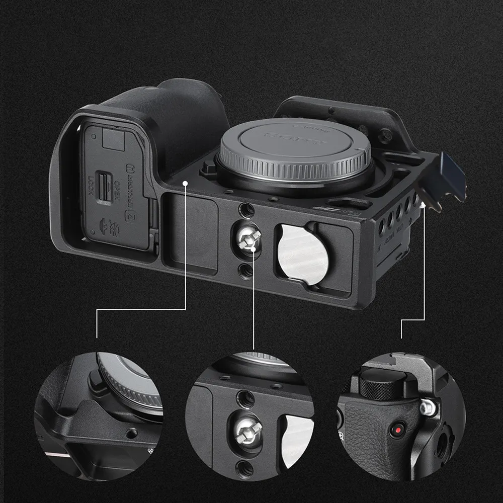 DHgate.com:UURig Aluminum Alloy Camera Cage for Sony A6600 with Dual ...