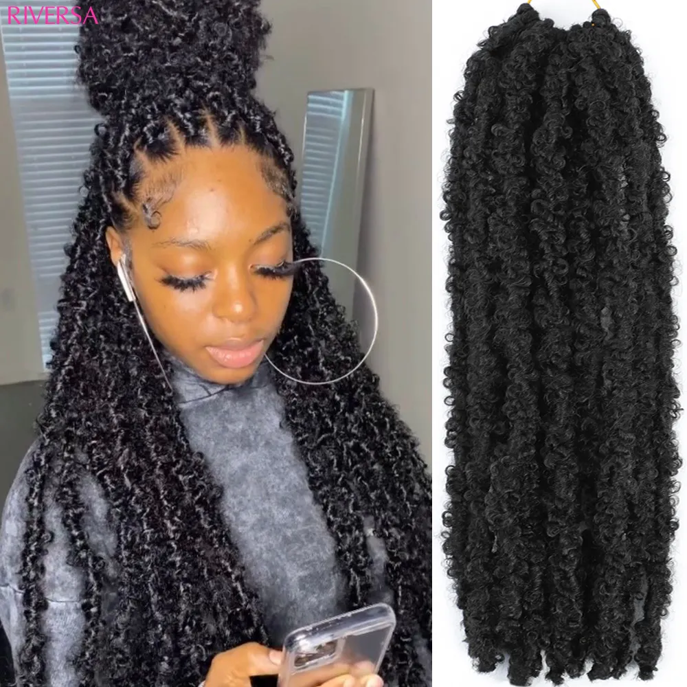 Butterfly Locs Crochet Hair 12inch 14Inch 18Inch Messy Soft Locs ...