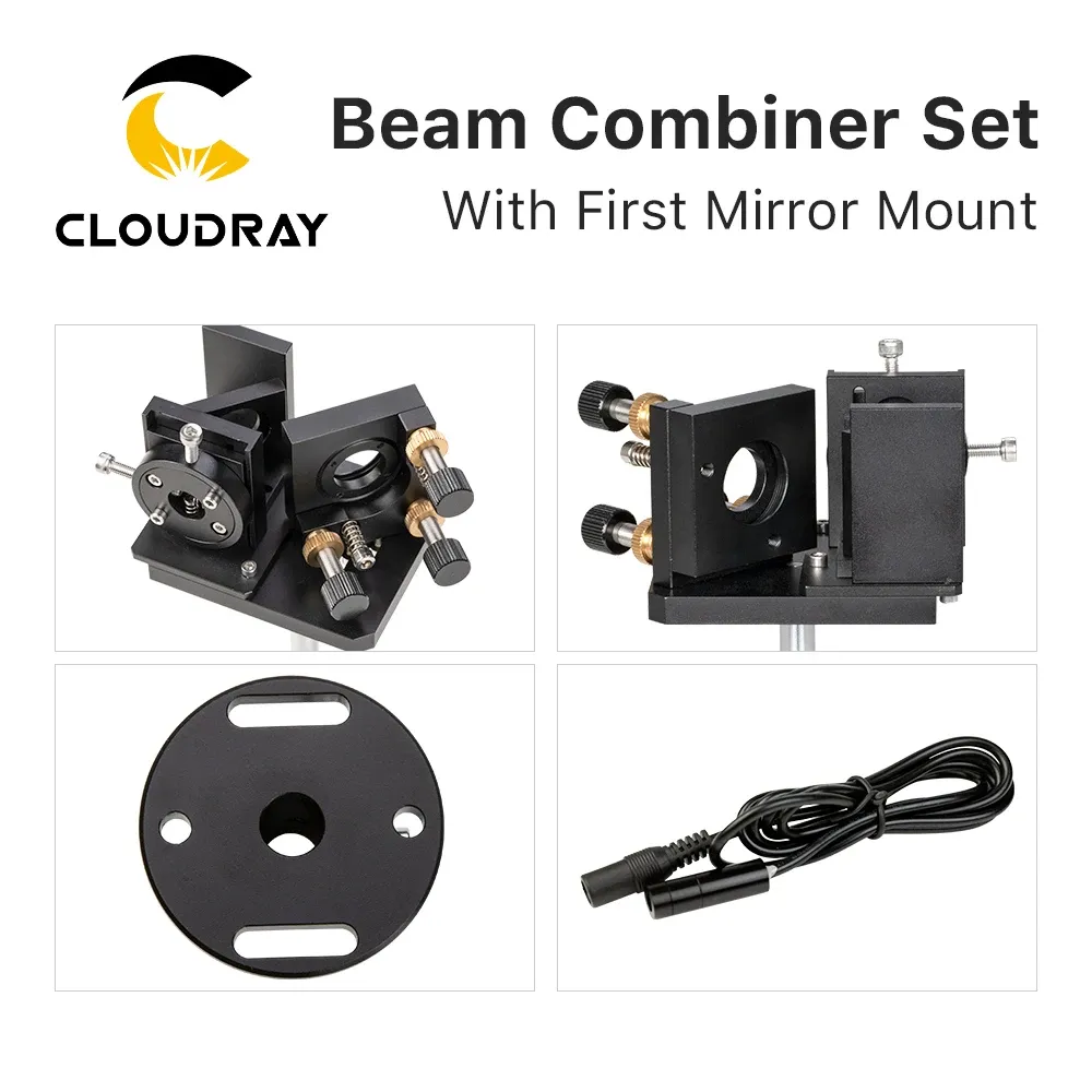 Cloudray Beam Combiner Set 25mm Laser Beam Combiner + Mirror Mount ...