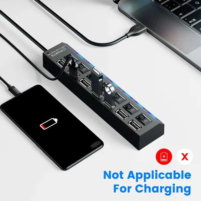 DHgate.com:USB Hub 2.0 USB Splitter Multi Hub USB 2.0 Adapter USB ...