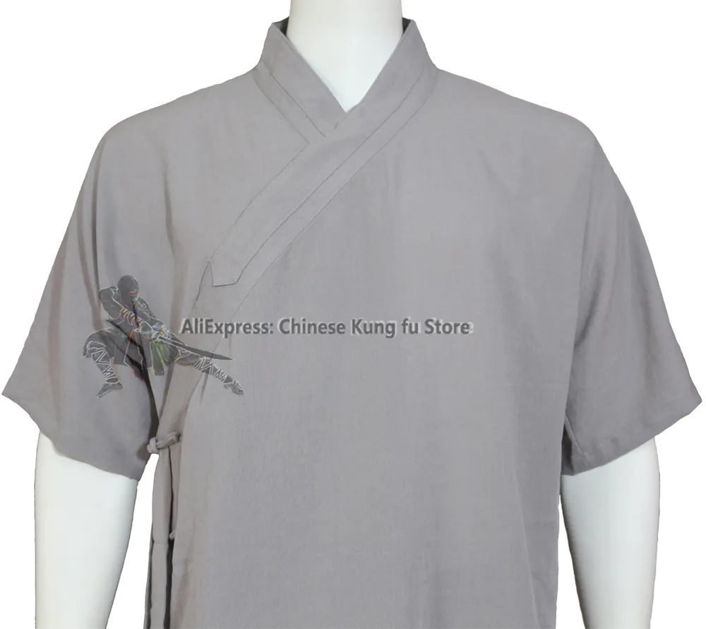 Shaolin Monk Kung Fu Robe Martial Arts Tai Chi Uniform Wushu Wing Chun ...