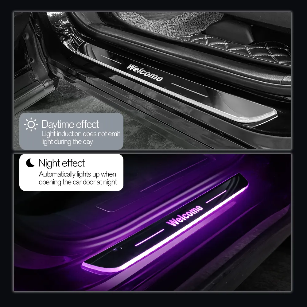 Car Door Sill Lights LED Car Door Sill Welcome Lights - Custom Magnetic ...
