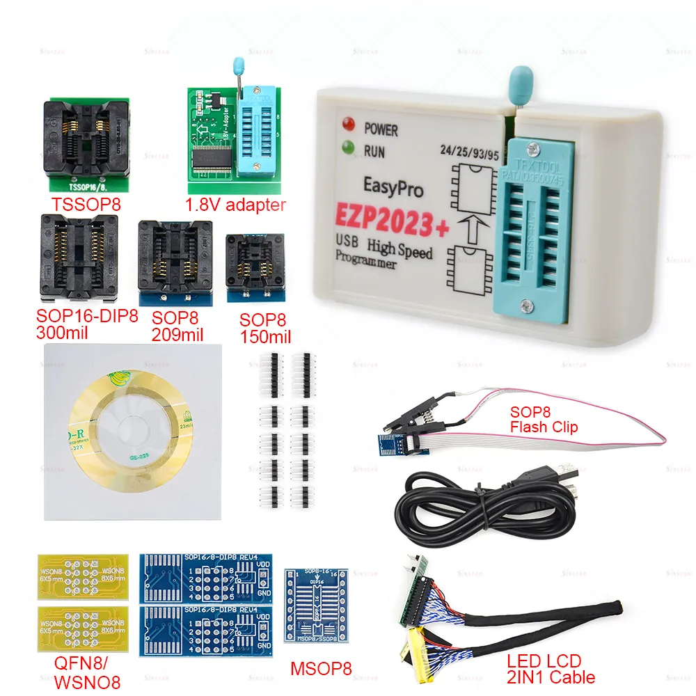 EZP2024 High-speed USB SPI Programmer for 24 25 26 93 95 EEPROM and ...
