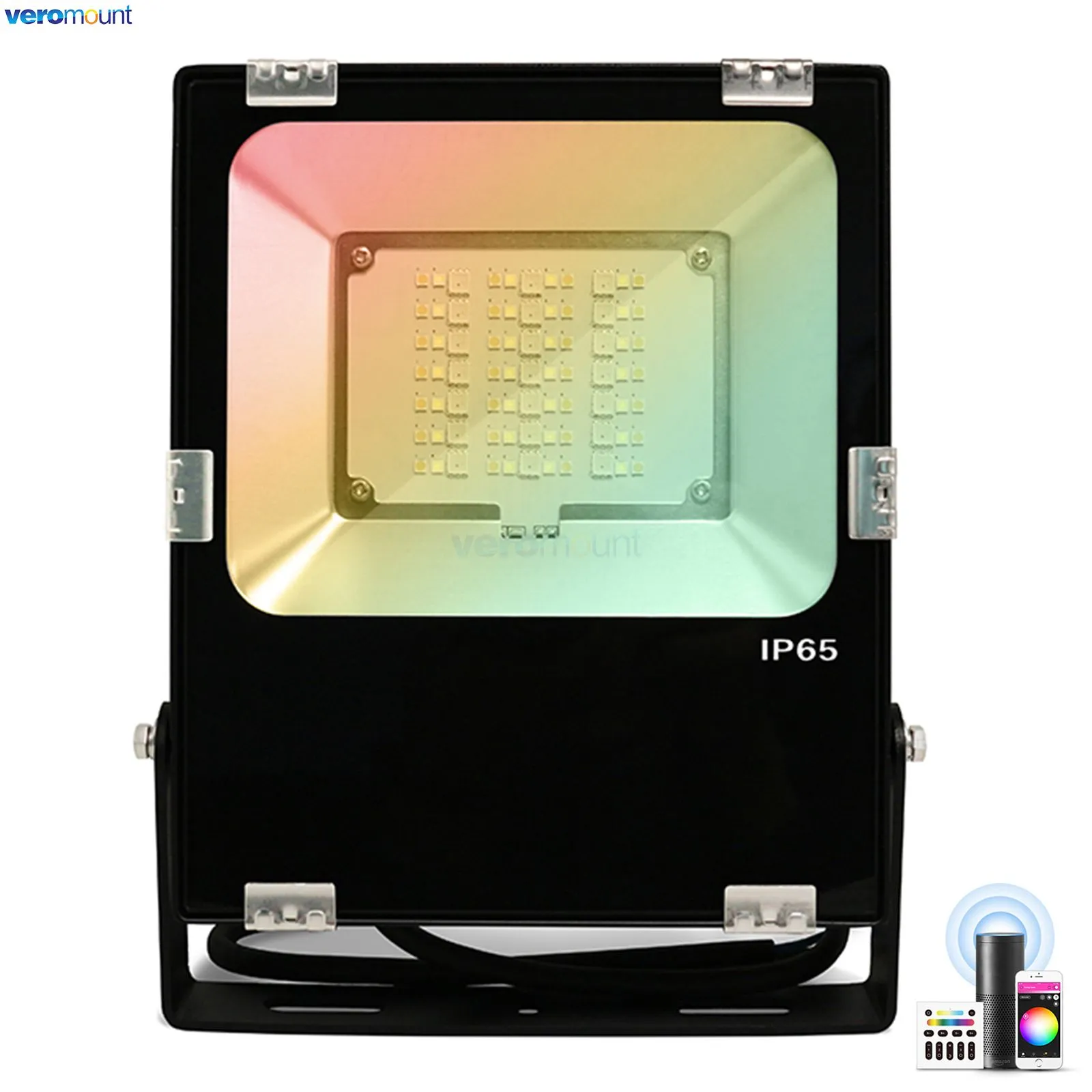 Zigbee RGBW Smart WiFi Floodlight - 30W Outdoor IP65 Waterproof, Tuya ...