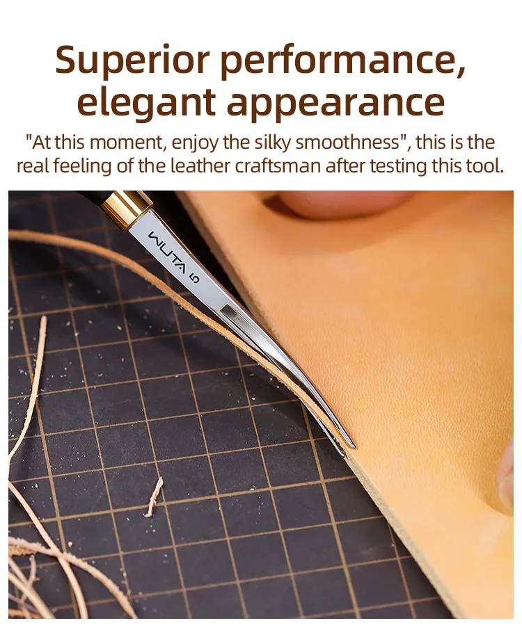 WUTA Leather Edge Beveler PRO Skiving Craft Work Tools M390 Die Steel ...