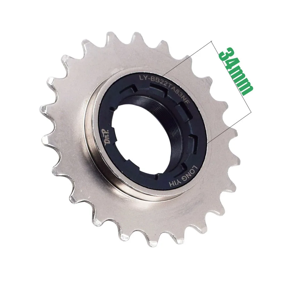 22T Single Speed Freewheel Sprocket Gear - Durable Bicycle Replacement ...