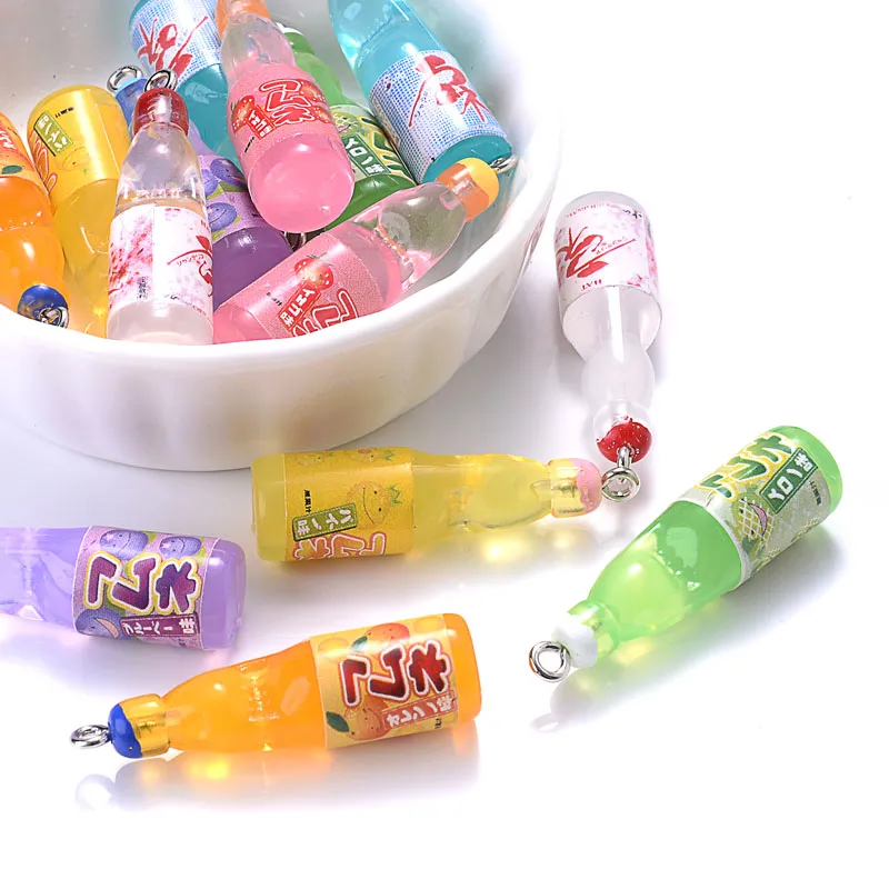 Plastic Beverage Containers: Mini Plastic Bottles With Caps Resin ...