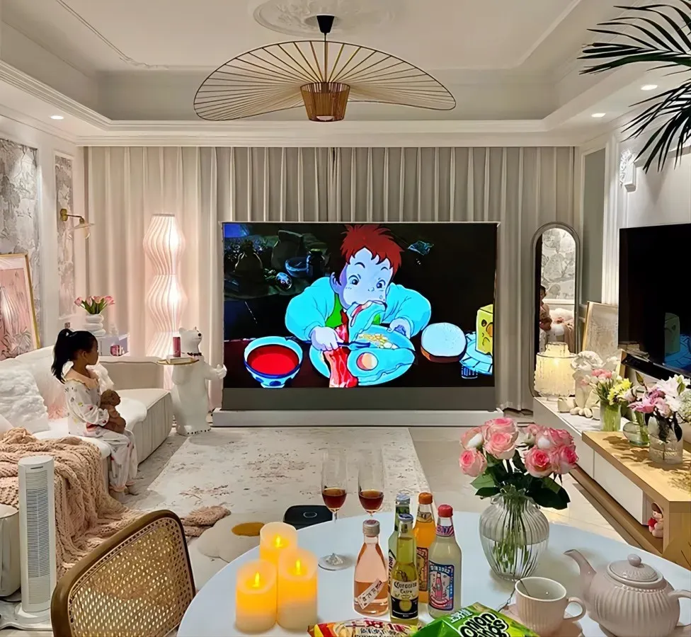 DHgate.com:150 Inch ALR Floor Rising Projector Screen - Electric Stand ...