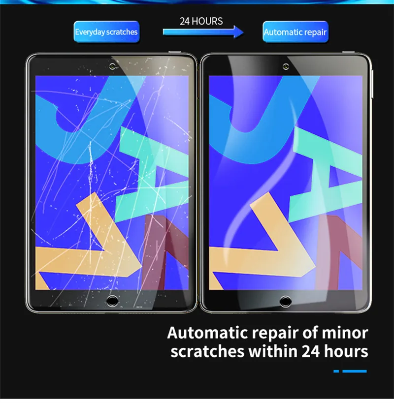 Flexible Hydrogel Film Screen Protector for iPad Tablets 12.9 in, Ultra ...