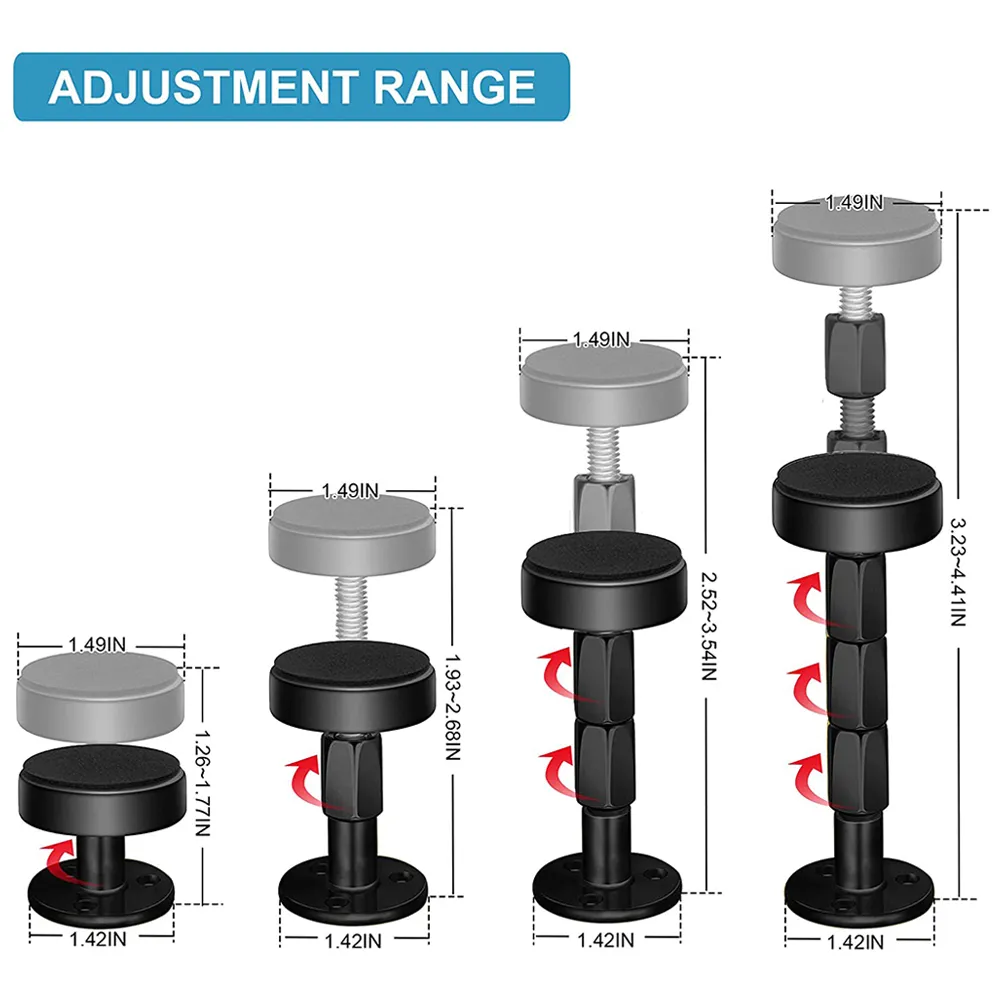 Adjustable Bedside Frame Anti-Shake Tool, 28-110mm Threaded Headboard ...