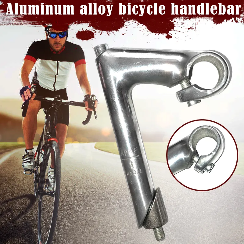Classic Bike Quill Goose Neck Stem Aluminum Alloy Handlebar Riser 25.4 ...