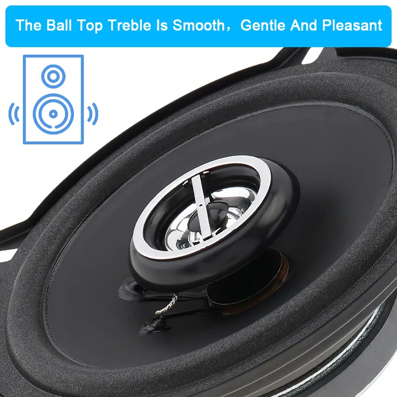 2-Pack Upgraded 4/5/6/6.5 Inch 400W Car Coaxial Speakers - Universal ...
