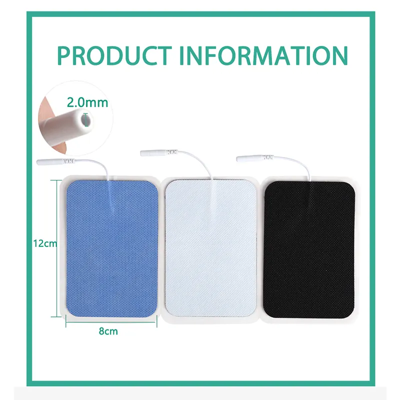 Reusable TENS Unit Electrode Pads - Self Adhesive Silicone Gel Patches ...