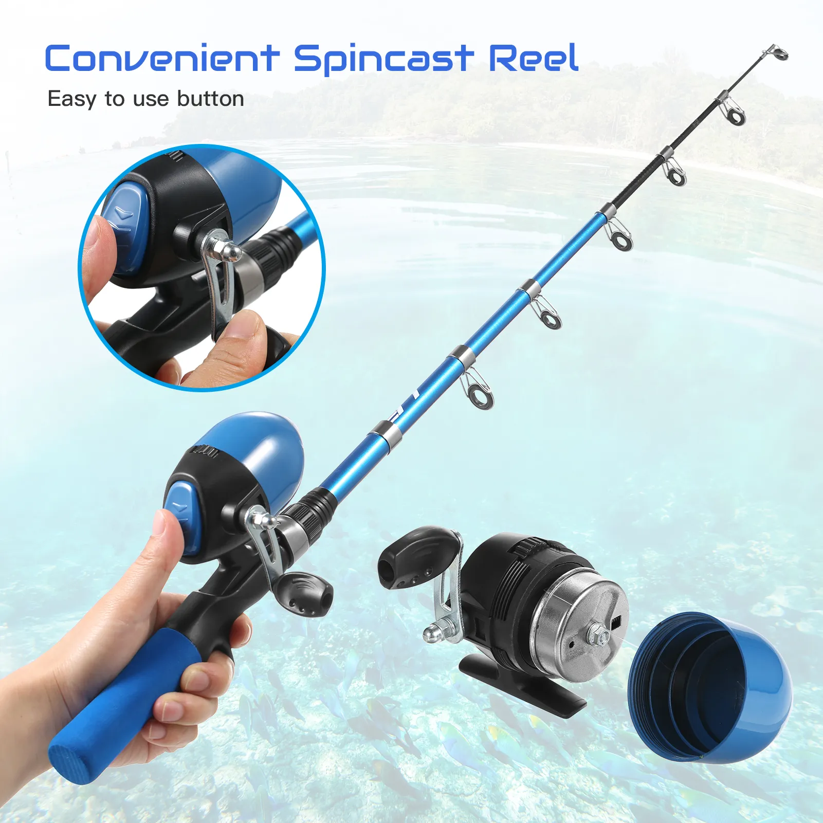 DHgate.com:Portable Telescopic Fishing Rod and Reel Set with Lures ...