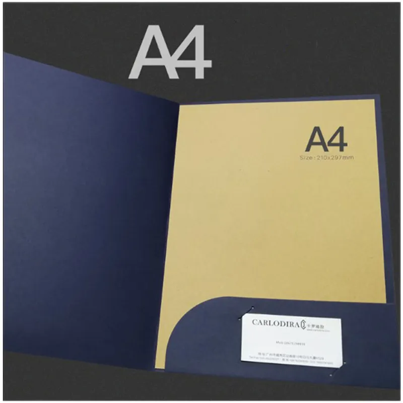10-Pack A4 Single-Pocket File Folders | Letter-Size Project Report ...