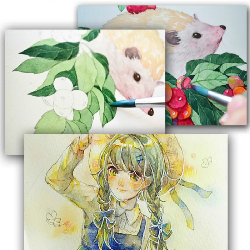 DHgate.com:4K/8K Fine-Grain Watercolor Paper, 160/180/220gsm, Aquarelle ...