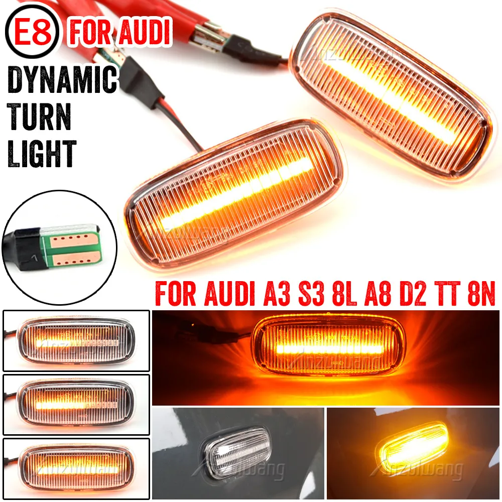Audi Dynamic Side Marker Turn Signal Light Indicator, LED Lights 8N0 ...