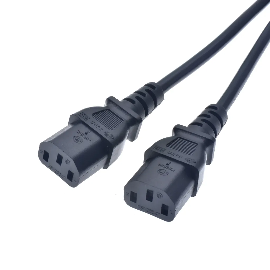 IEC 320 C14 Male Plug To 2XC13 Female Y Type Splitter Power Cord,C14 To ...