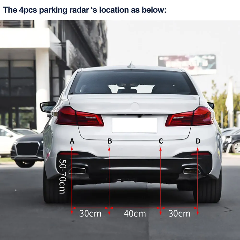Car Parking Sensor Car Auto Vehicle Visual Reverse Backup Radar System ...