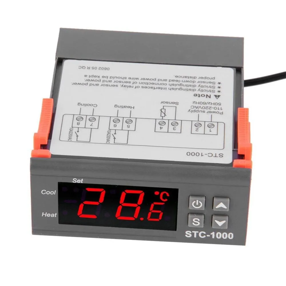 Hot Black STC 1000 Digital Temperature Controller Thermostat All ...