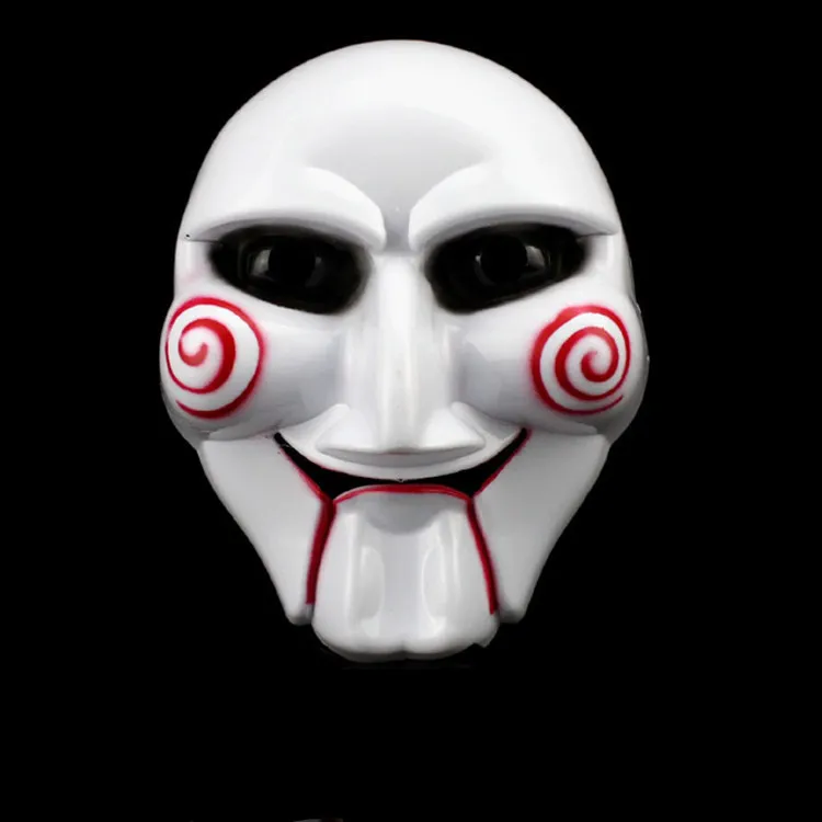 Jigsaw Puppet Halloween Mask Scary Creepy Saw Movie Cosplay Costume ...