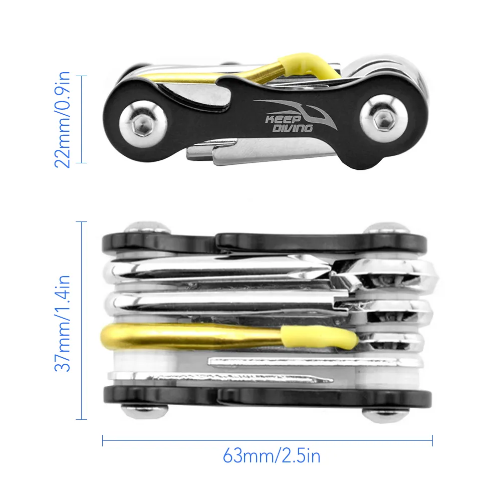 DHgate.com:Scuba Diving Tool Kit, 8-in-1 Multipurpose Dive Tool Set for ...